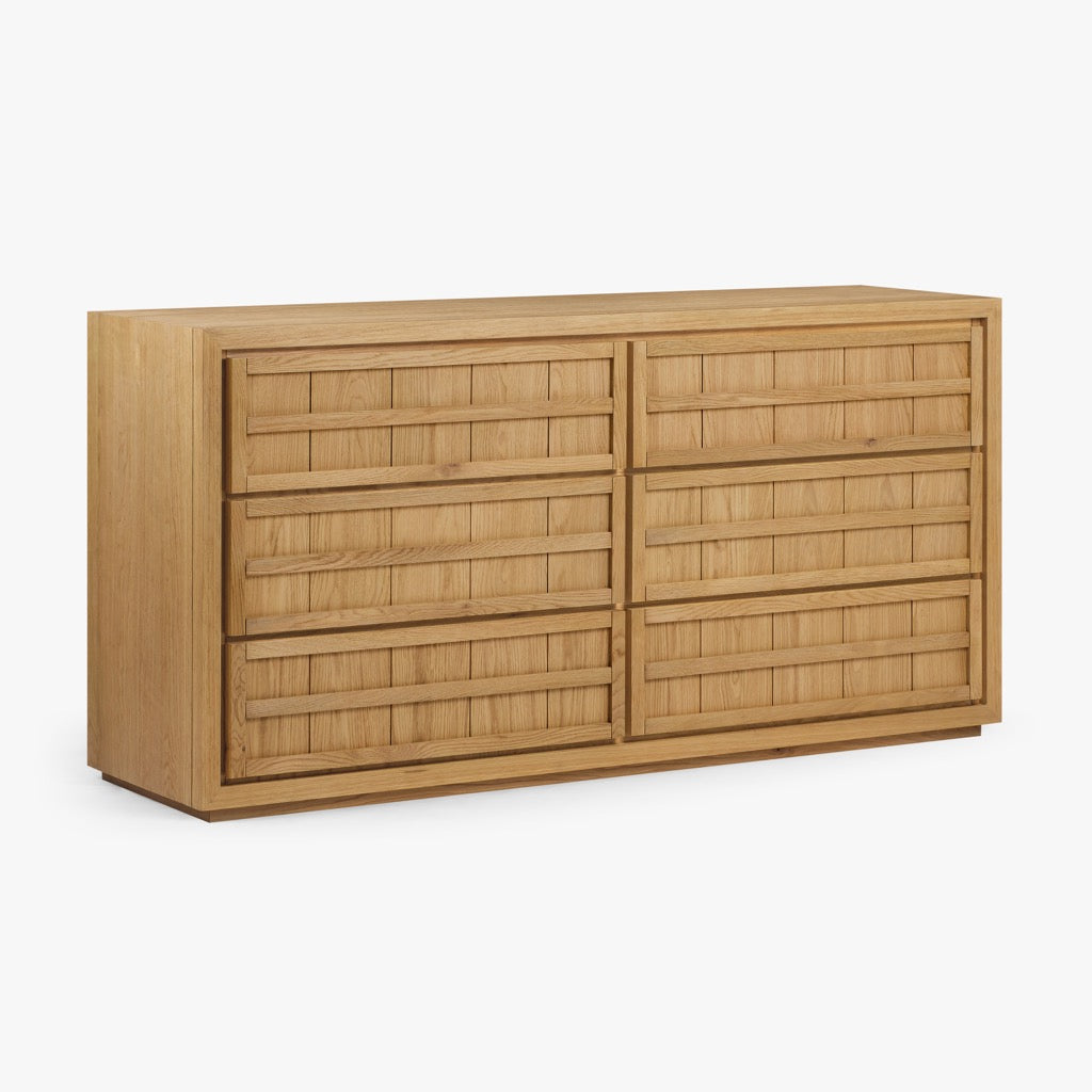 Co.House Designs Buddy 6 Drawer Dresser - Natural – Artesanos Design ...