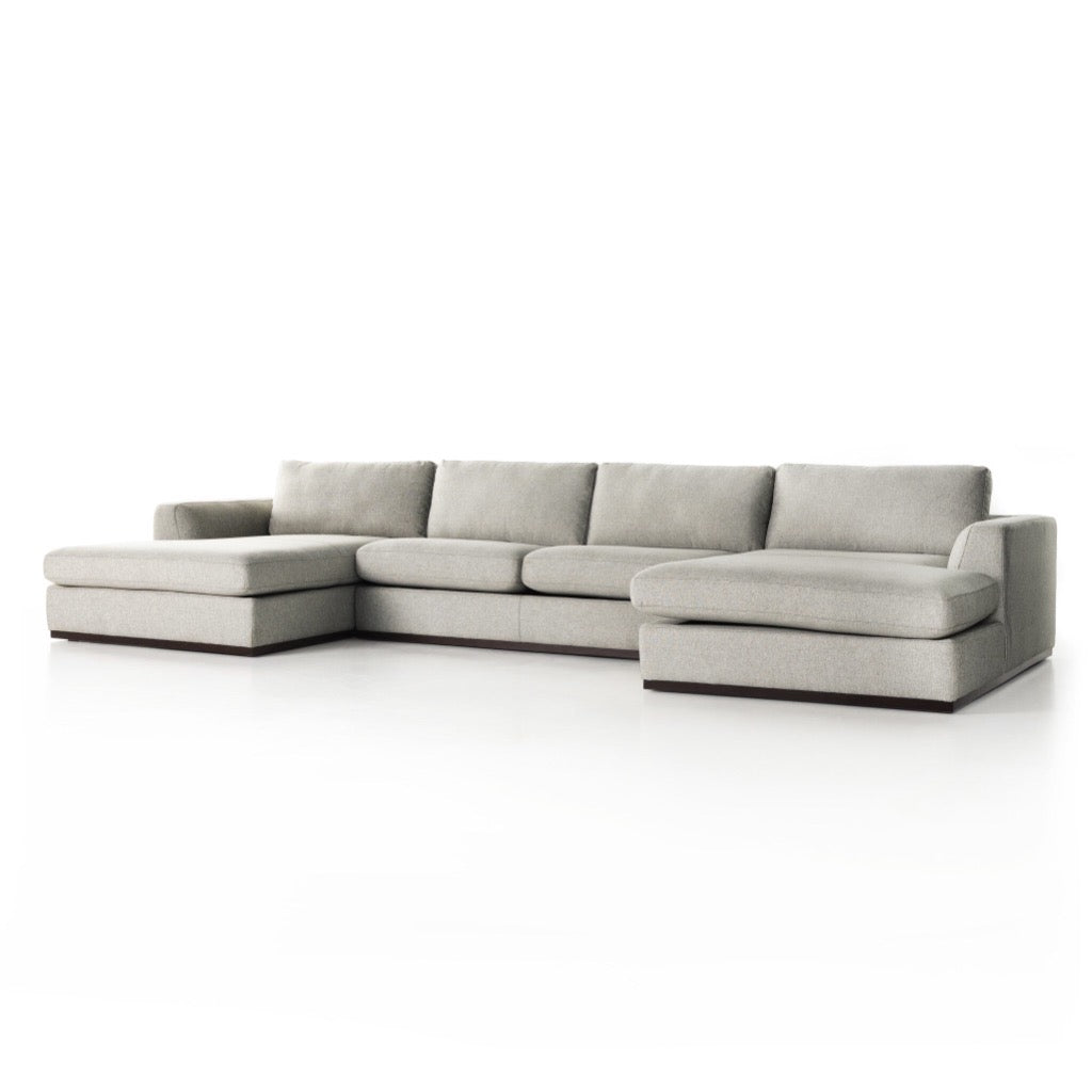 Four Hands Colt 3-Piece U Sectional - Aldred Silver – Artesanos Design ...