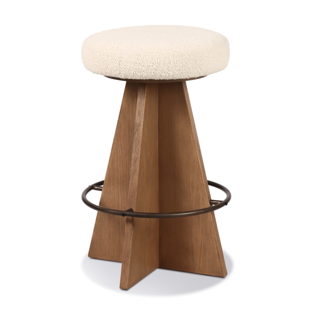 Four Hands Damon Stool - Durham Cream – Artesanos Design Collection