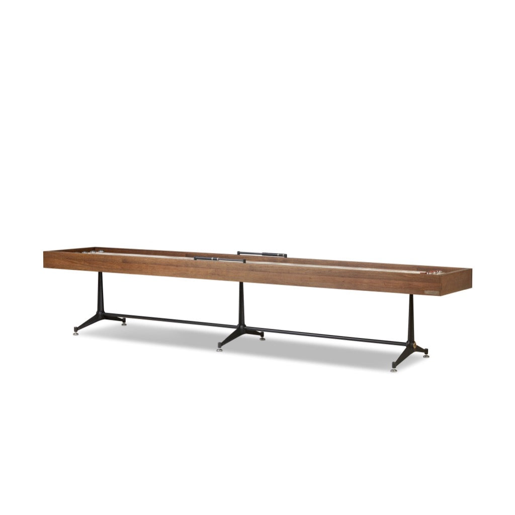 Four Hands District Eight Large Shuffleboard Table - Smoked Oak ...