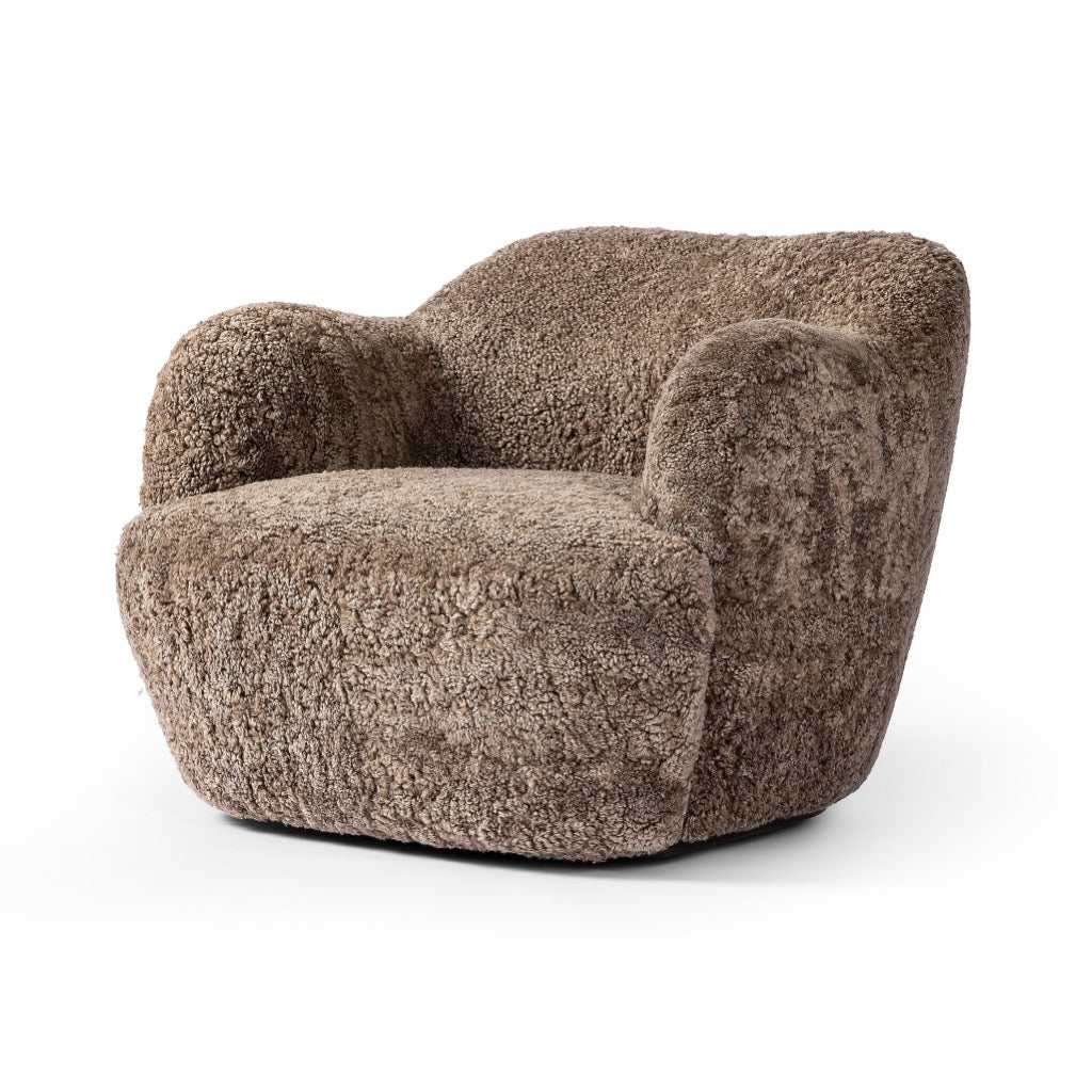 Four Hands Julius Swivel Chair - Taupe Shearling – Artesanos Design ...