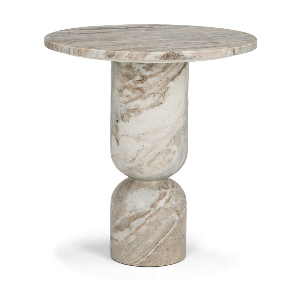 Mercana Nylah Accent Table - Solid Pink Marble – Artesanos Design ...
