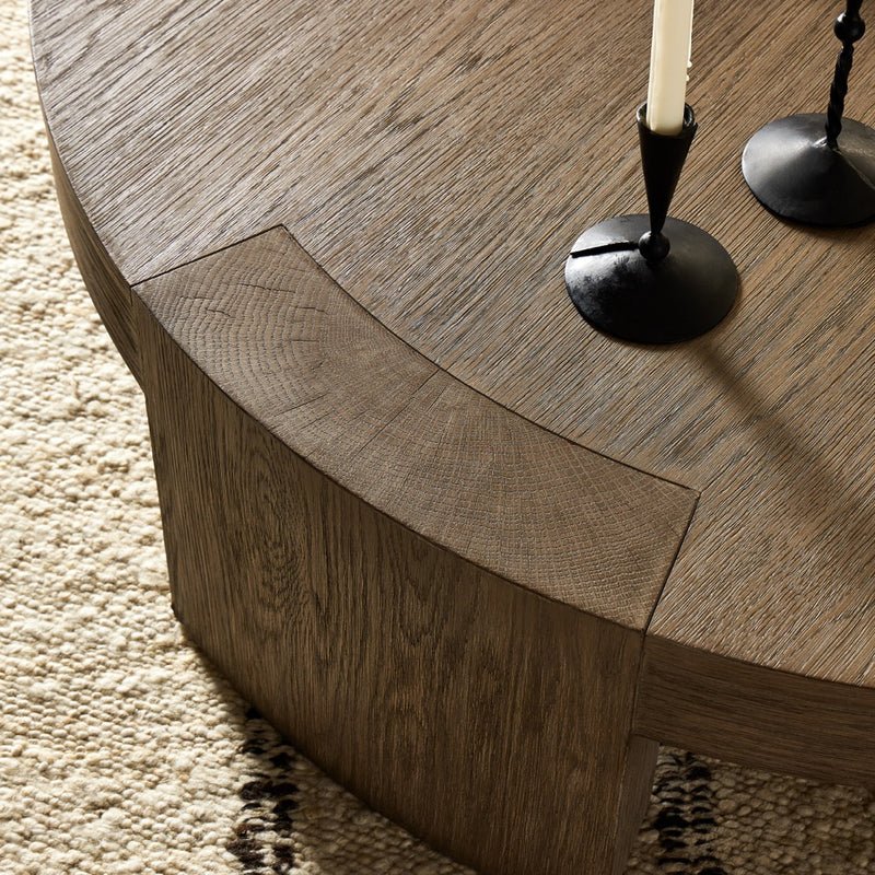 Four Hands Sheffield Coffee Table - Warm Natural Flat Oak Veneer ...