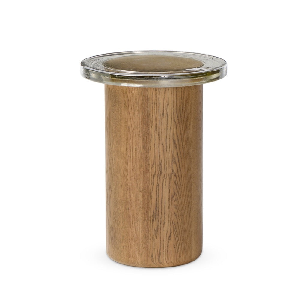 Four Hands Shira Small End Table - Clear Cast Glass – Artesanos Design ...