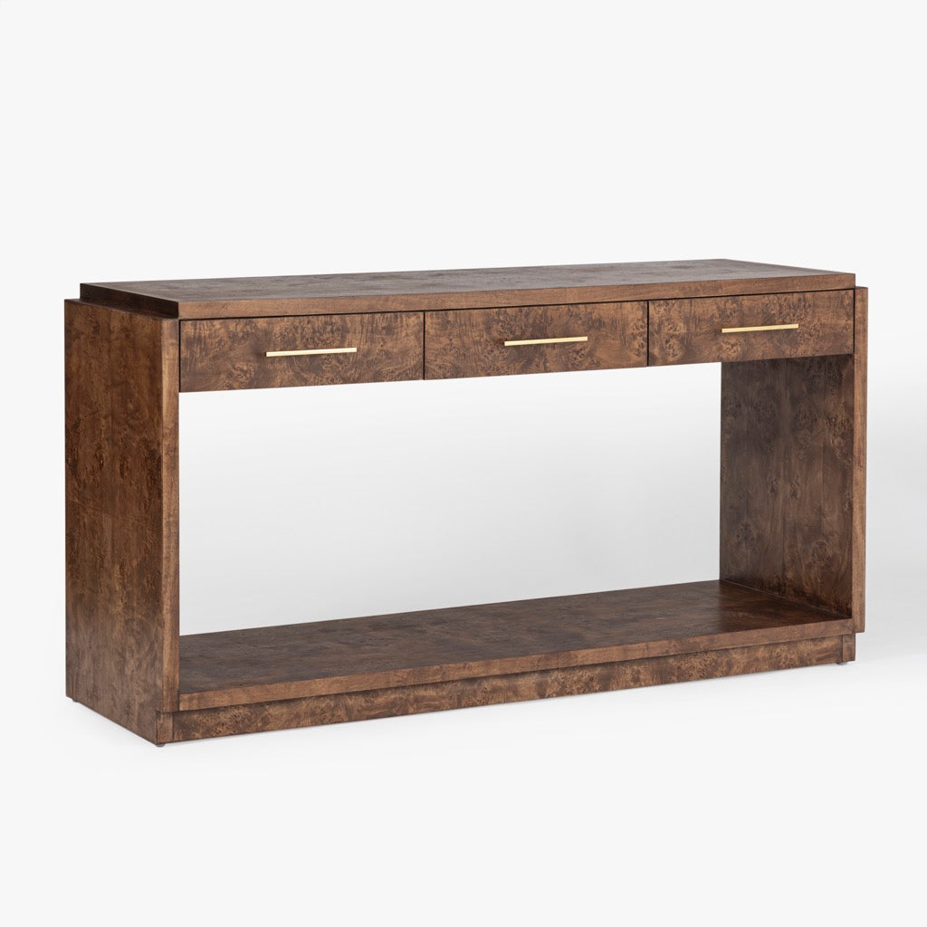 Co.House Designs Wesley Burl Console - Dark Brown – Artesanos Design ...
