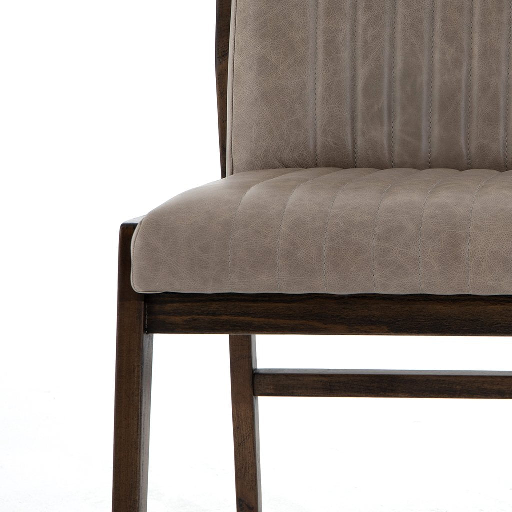 Alice Grey Leather Dining Chair - Sonoma Grey | Four Hands – Artesanos ...