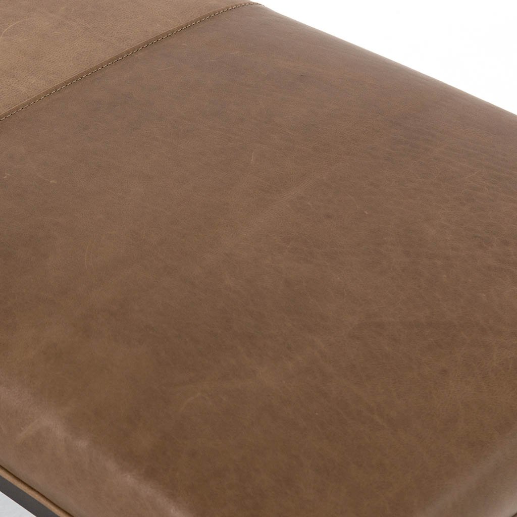 Beaumont Leather Entryway Bench - Warm Taupe Dakota | Four Hands ...