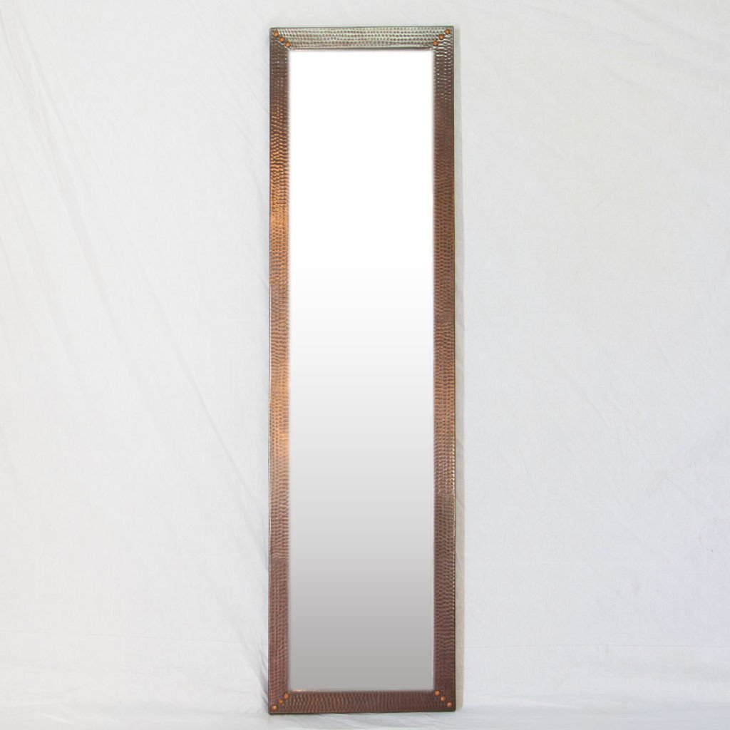 Hammered Copper Floor Mirror – Artesanos Design Collection