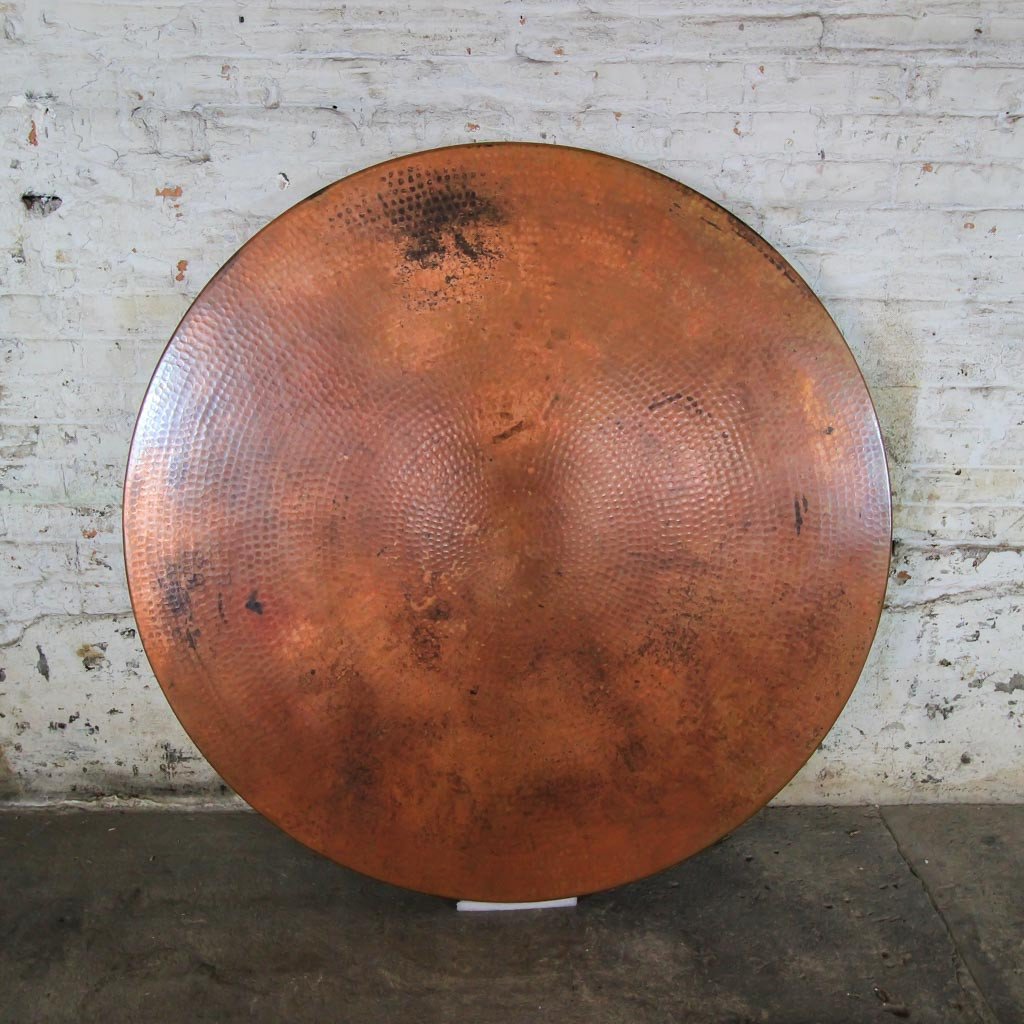 Industrial Copper Bistro Table | Adjustable Height – Artesanos Design ...