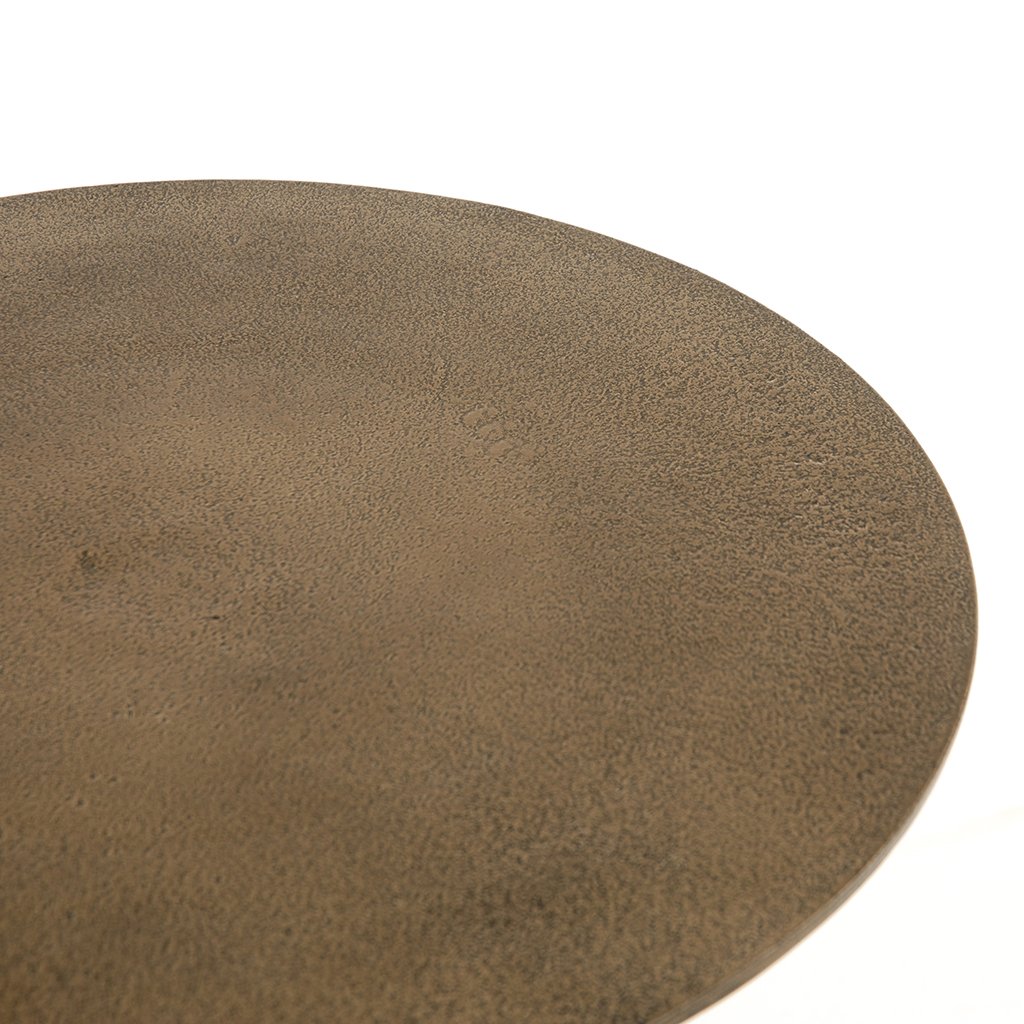 Douglas Aged Bronze End Table | Four Hands – Artesanos Design Collection