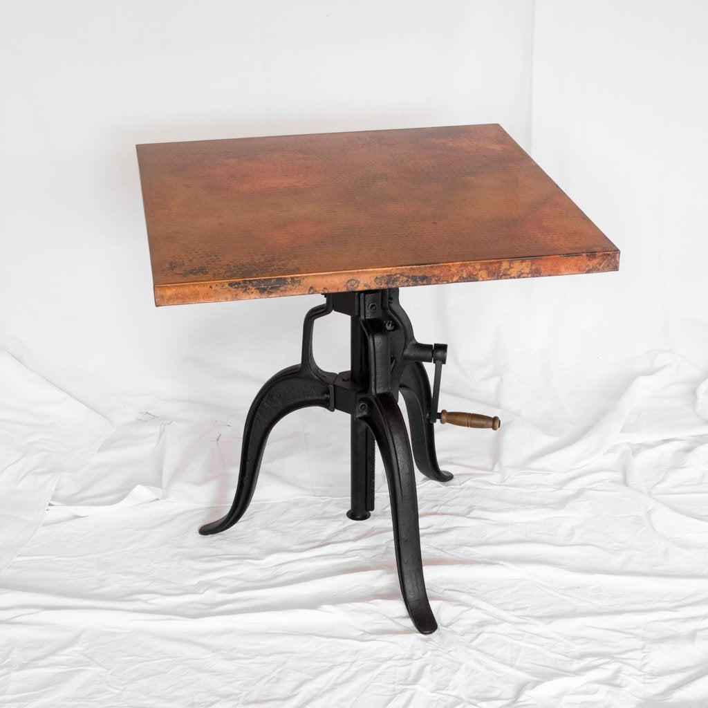 Engineer Square Copper Table - Natural – Artesanos Design Collection