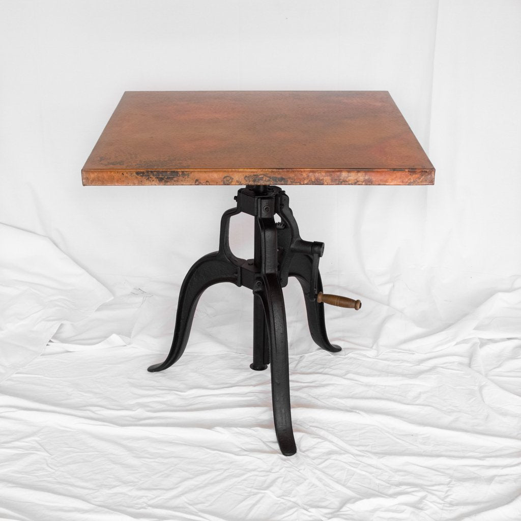Engineer Square Copper Table - Natural – Artesanos Design Collection