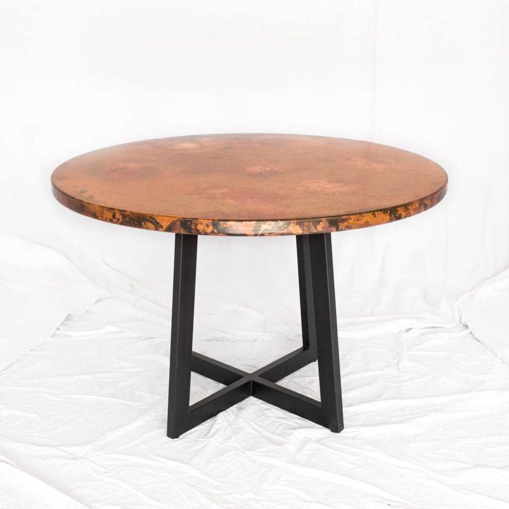 Graysill Round Copper Dining Table – Artesanos Design Collection
