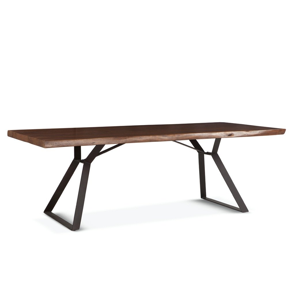 London Loft Modern Live Edge Dining Table by Home Trends & Design ...