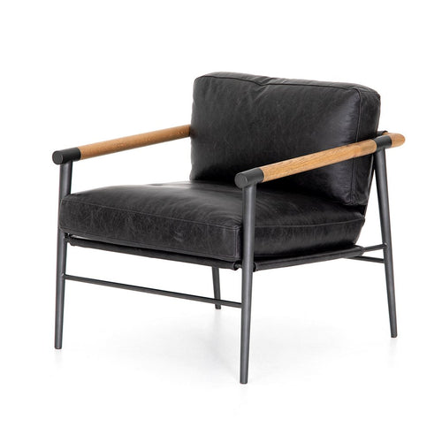 Rowen Performance Fabric Chair - Thames Raven | Four Hands – Artesanos ...