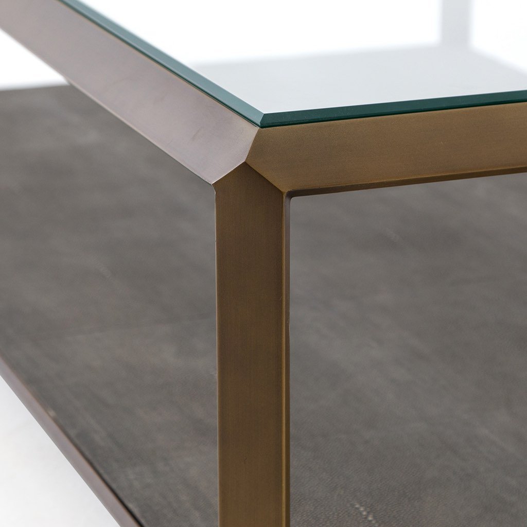 Shadow Box Glass Coffee Table | Four Hands – Artesanos Design Collection