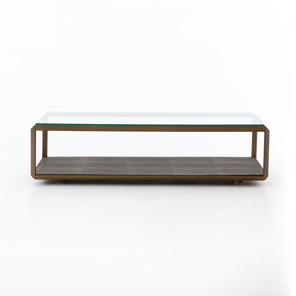 Shadow Box Glass Coffee Table | Four Hands – Artesanos Design Collection