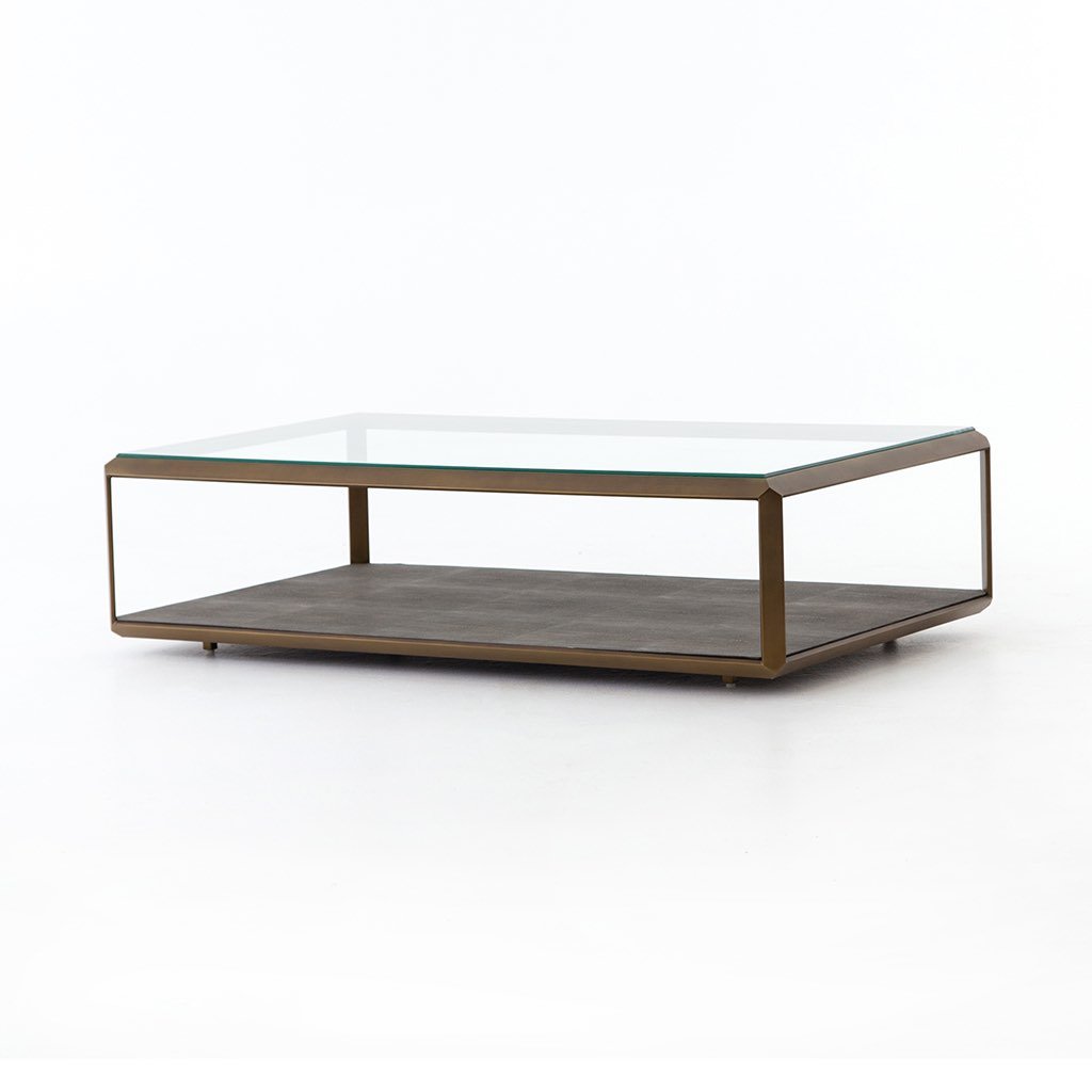 Shadow Box Glass Coffee Table | Four Hands – Artesanos Design Collection
