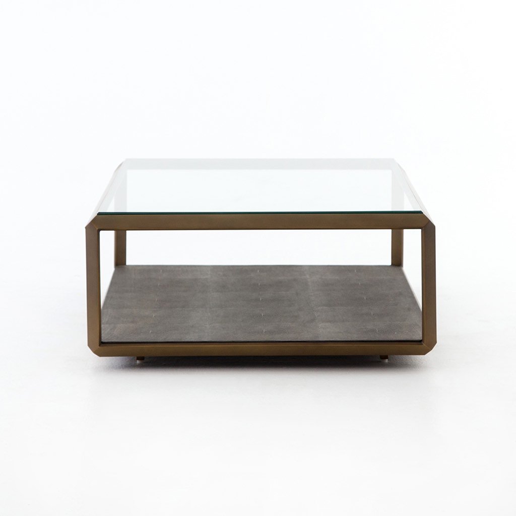Shadow Box Glass Coffee Table | Four Hands – Artesanos Design Collection