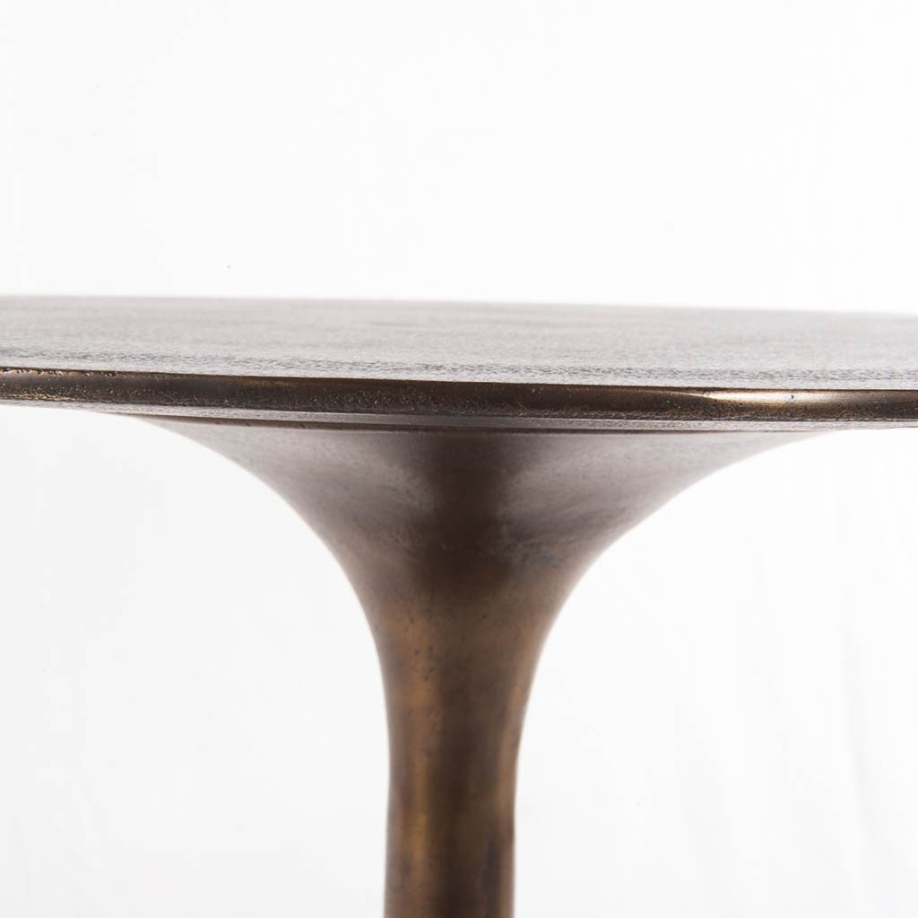 Tulip Outdoor Side Table - Antique Rust | Four Hands – Artesanos Design ...