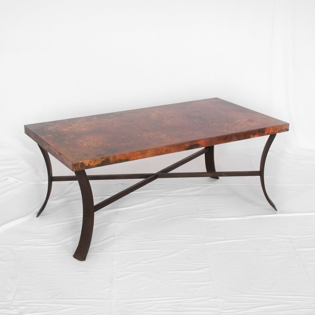 Windom Copper Coffee Table - Natural Patina Finish – Artesanos Design ...